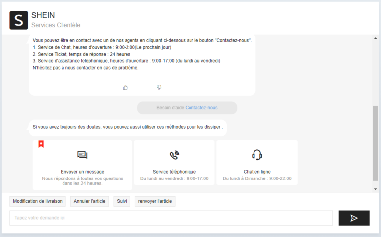 Comment contacter le service client SHEIN ? - Quels-sont.fr