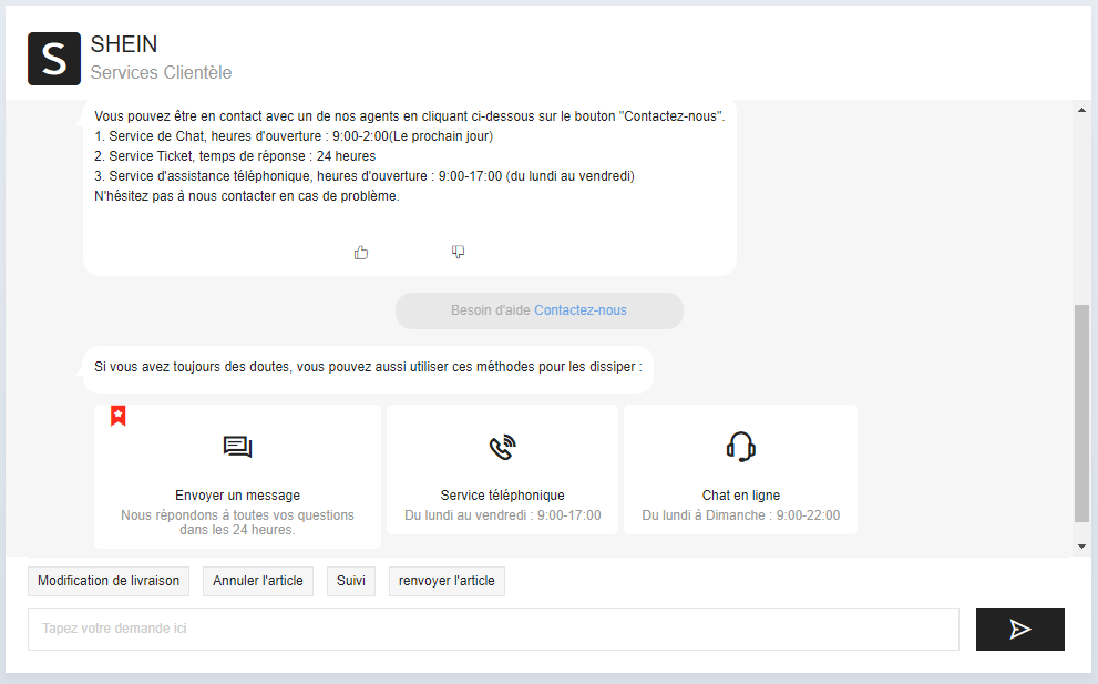 Comment contacter le service client SHEIN ? - Quels-sont.fr