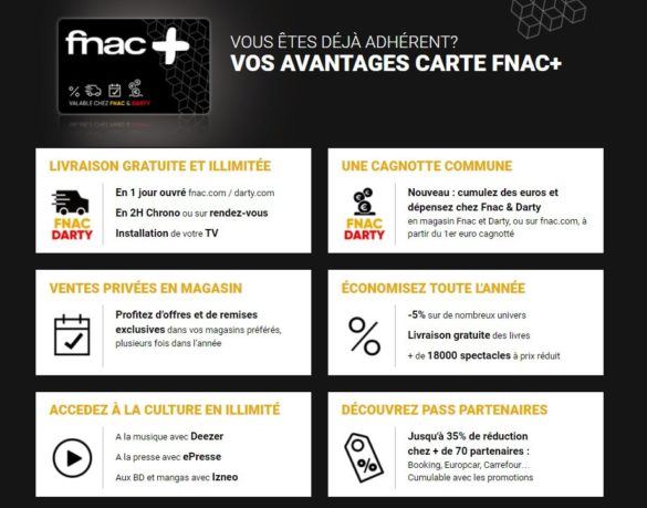 Quels-sont les avantages de la carte Fnac ? - Quels-sont.fr