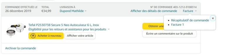 Comment retrouver une facture Amazon ? - Quels-sont.fr