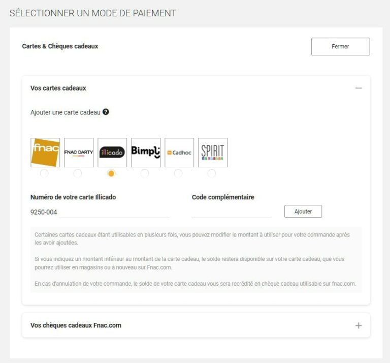 Comment utiliser une carte Illicado sur la Fnac ? - Quels-sont.fr