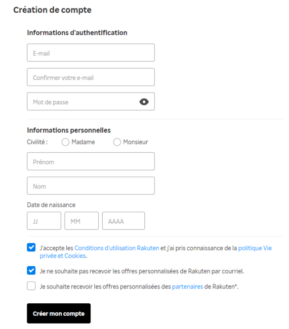 Comment créer un compte Rakuten ? - Quels-sont.fr