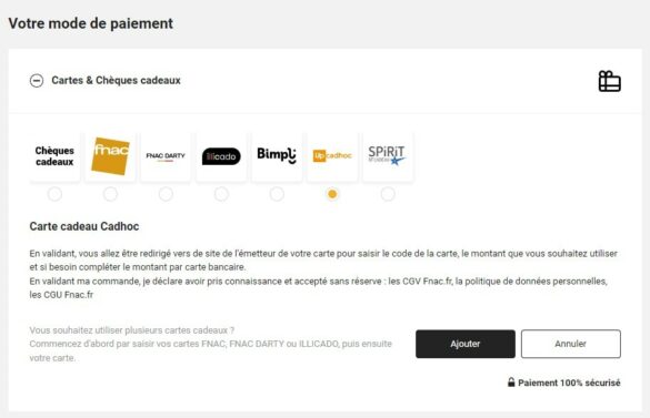 Comment utiliser une carte Cadhoc sur la Fnac ? - Quels-sont.fr