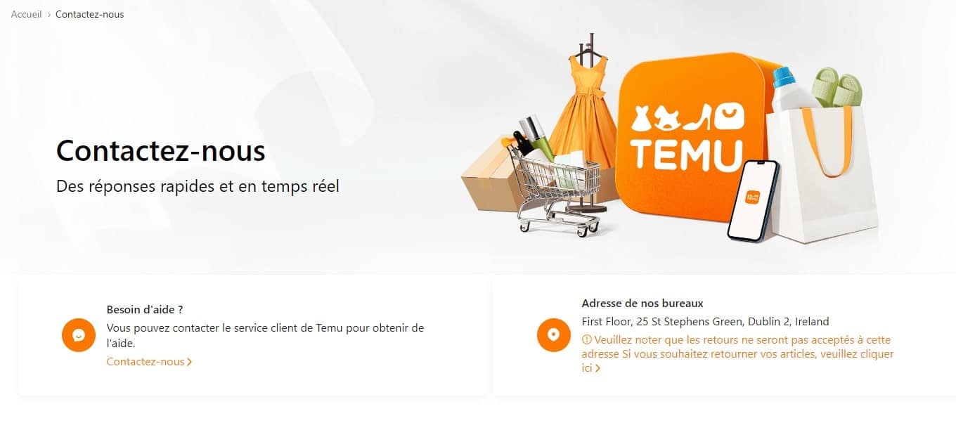 Comment contacter le service client Temu ? - Quels-sont.fr